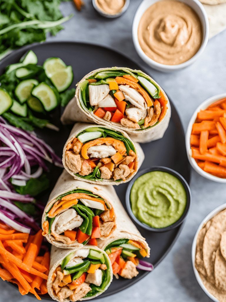 Chicken and Veggie Wrap - Kief Skole